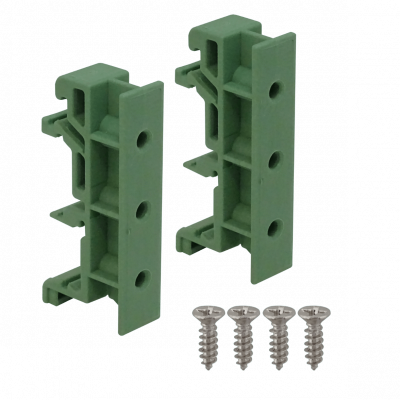 LK - PCB-DIN. Verde 25mm Par Adaptadors Plasticos inc-torn Montaje ...