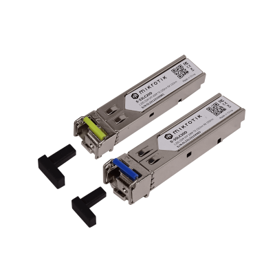 LK - S-3553LC20D. MIKROTIK 1-LC 20km Pareja SFP WDM Bidireccional ...