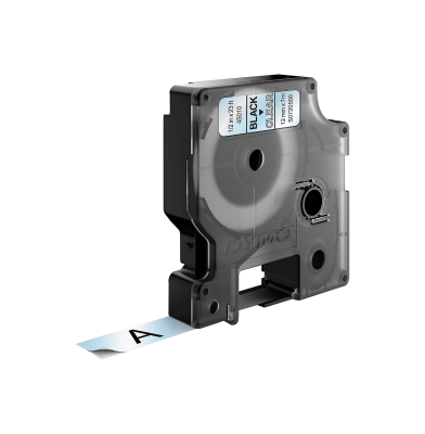 LK - 45010. DYMO 12mm Negro en Fondo Transparente Cinta 7mt D1-Label ...