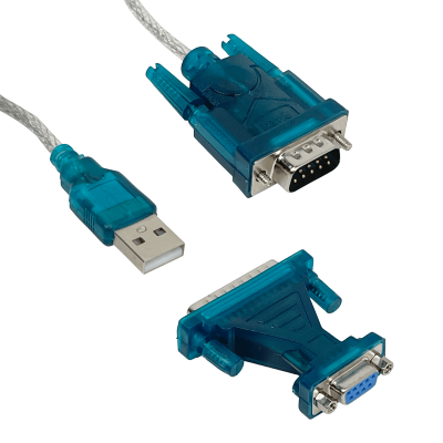LK - USB-RS232-1. USB a Serial DB25/DB9-Macho RS232 cable inc. adaptador DB9-H a DB25-M