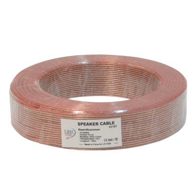 LK - 2X18T. 2x18AWG Cobre 2x0,75mm2 100mt Transparen Cable Paralelo ...