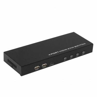 LK - HKVM-4. KVM 4-HDMI-USB incluye-cables 2-USB2.0-AH inc-5V/2A